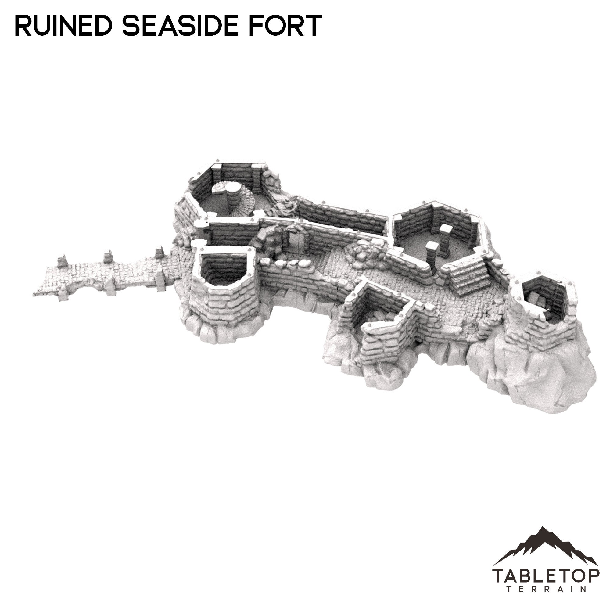 Ruined Seaside Fort - DND Aos Pathfinder Conquest Miniatureland ...