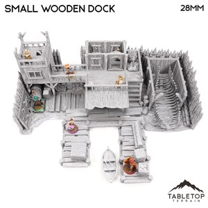 Small Wooden Dock - DND Aos Pathfinder Conquest Miniatureland Tabletop ...