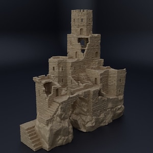 Ruined Old Castle - DND Aos Pathfinder Conquest Miniatureland Tabletop ...