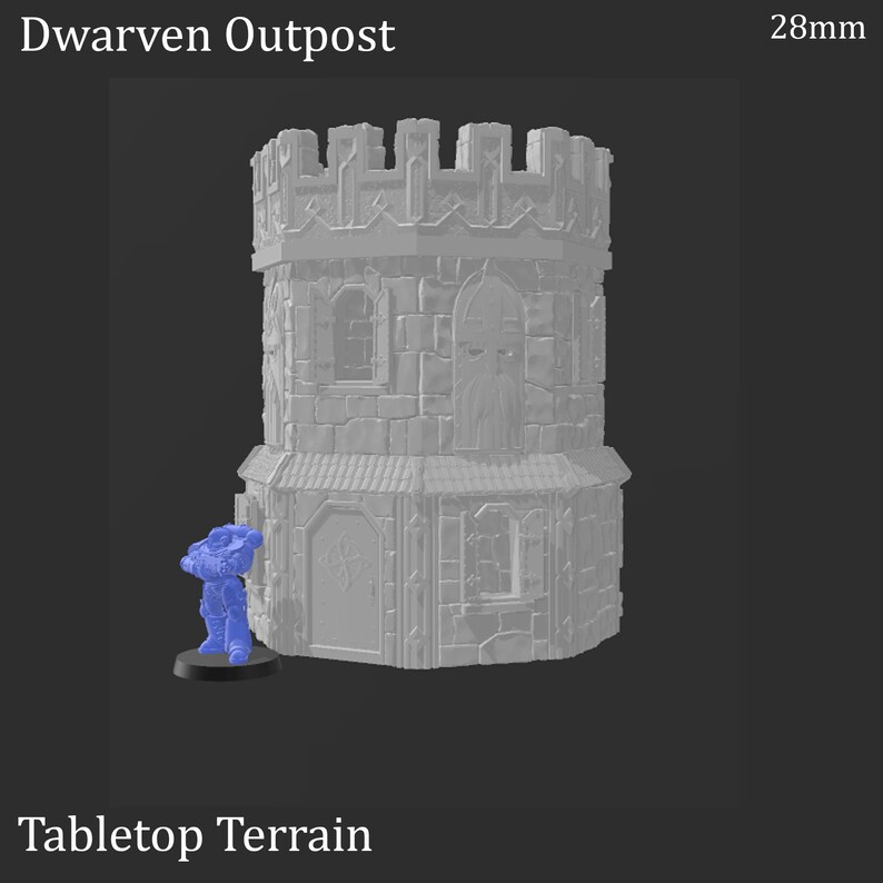 Dwarven Outpost Fantasy Building Fantasy Terrain DND Aos - Etsy