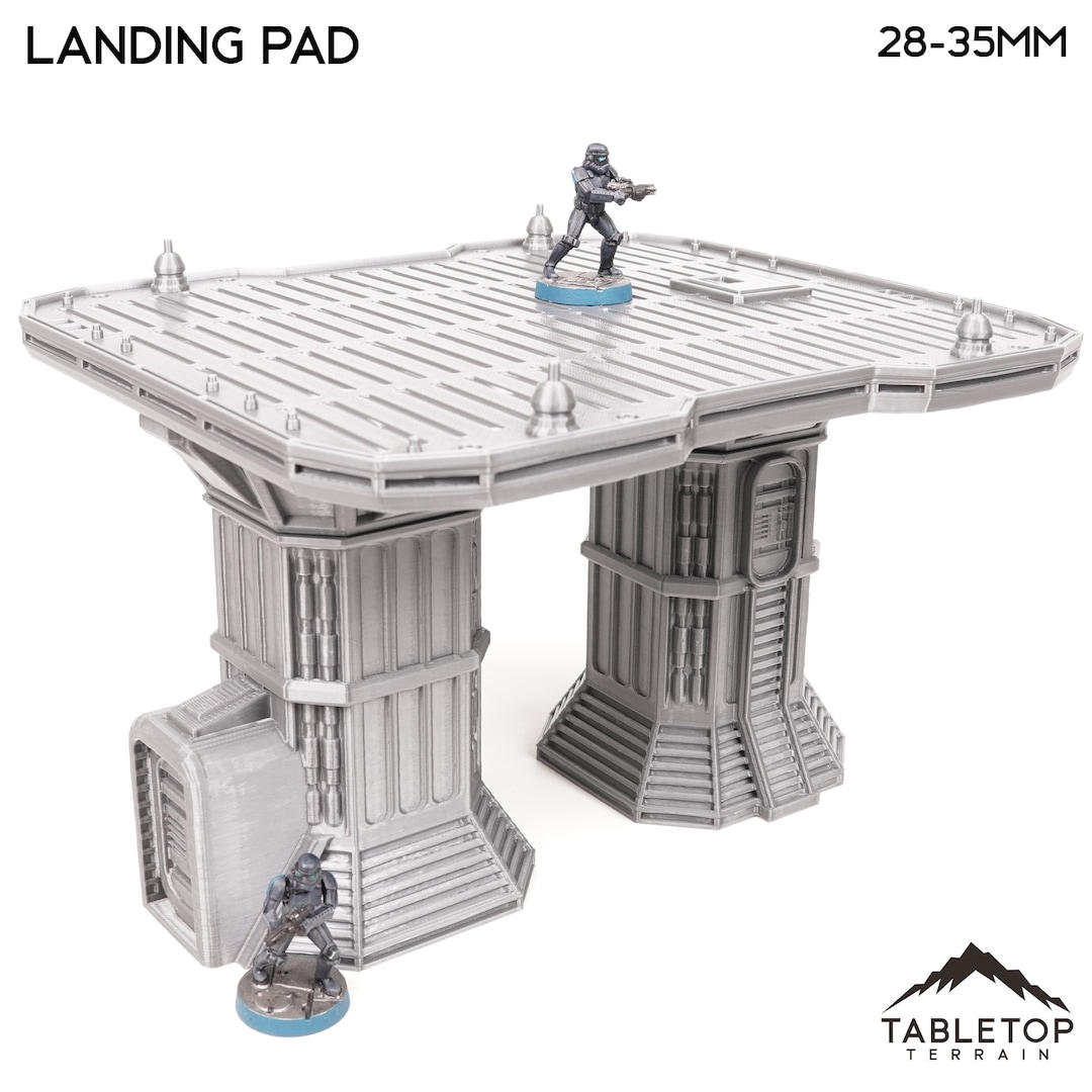 Landing Pad - Star Wars Legion Terrain - Desert Tabletop Terrain - Etsy