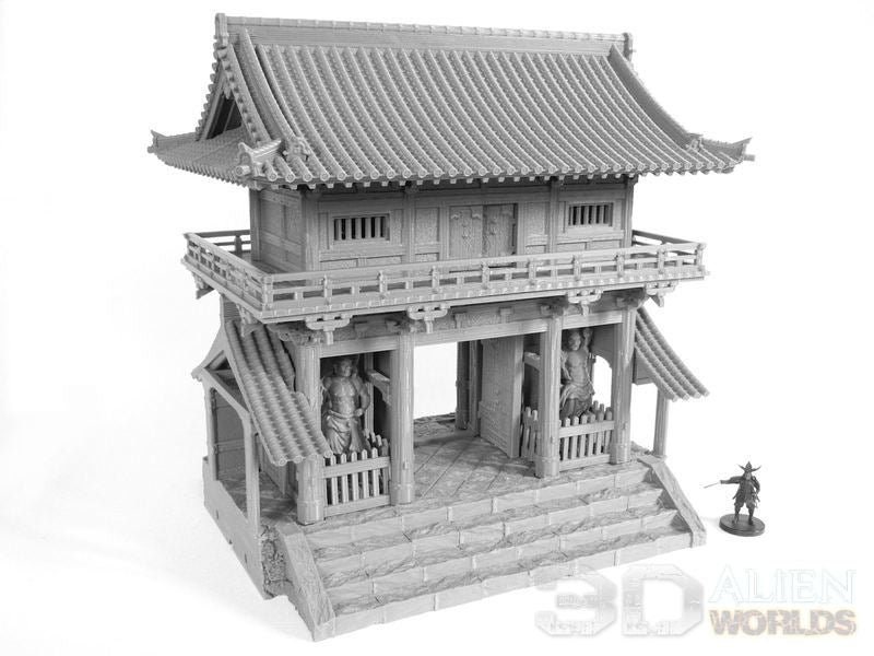 Samurai Temple Outer Gate - Test of Honor Japan Miniatures Terrain - Etsy