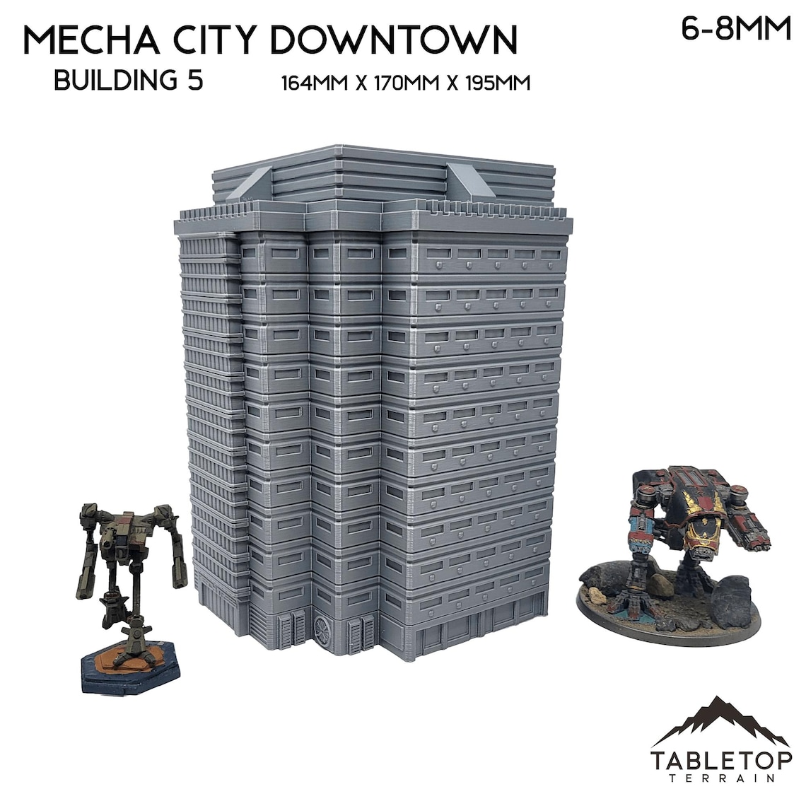 Mecha City Downtown Buildings - Bundle 2 - 6mm 8mm Mech Wargames ...
