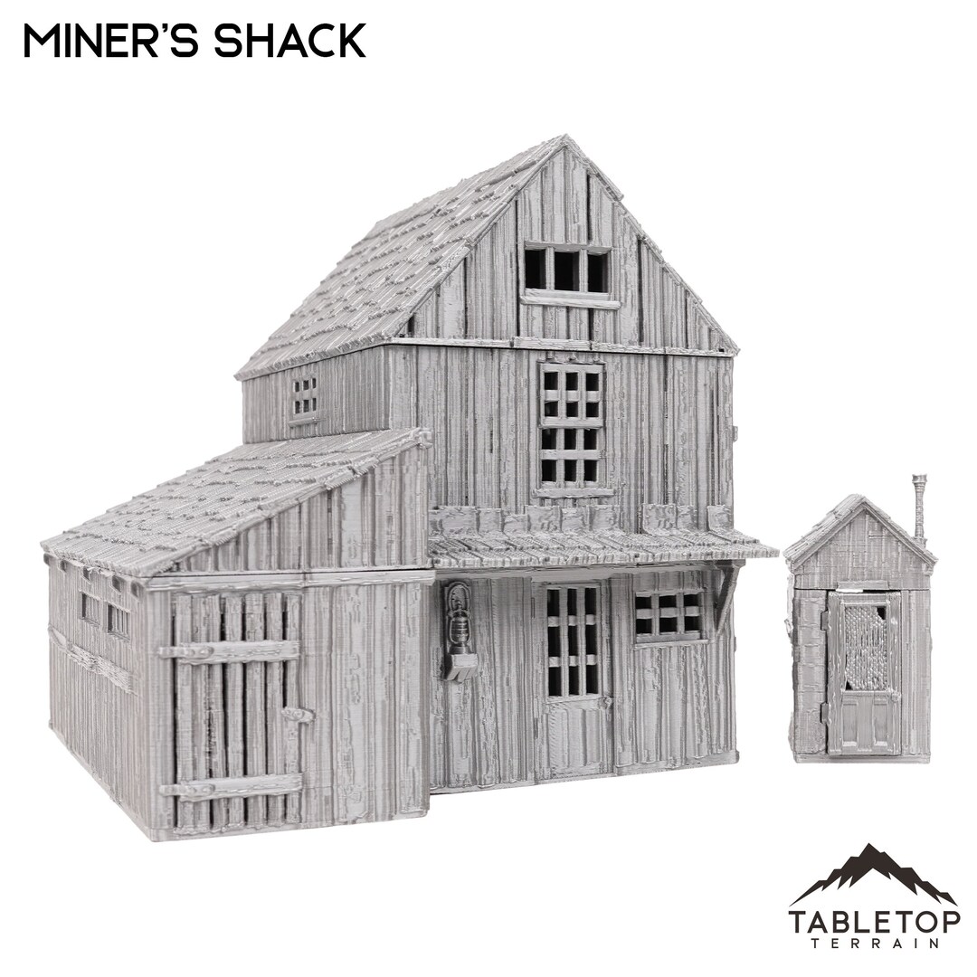 Miners Shack - Wild West Building - Wild West Exodus Tabletop Terrain ...