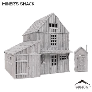 Miners Shack - Wild West Building - Wild West Exodus Tabletop Terrain ...