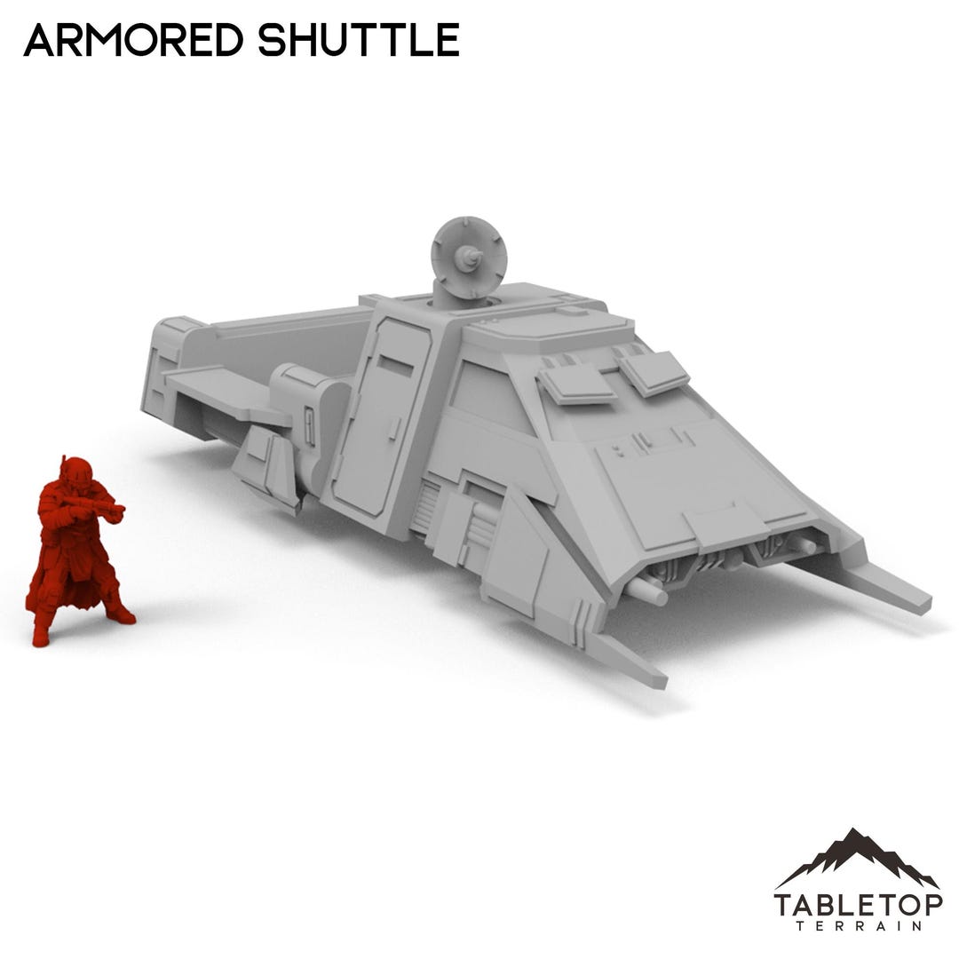 Armored Shuttle Tabletop Terrain Outer Rim Compatible With Star Wars ...