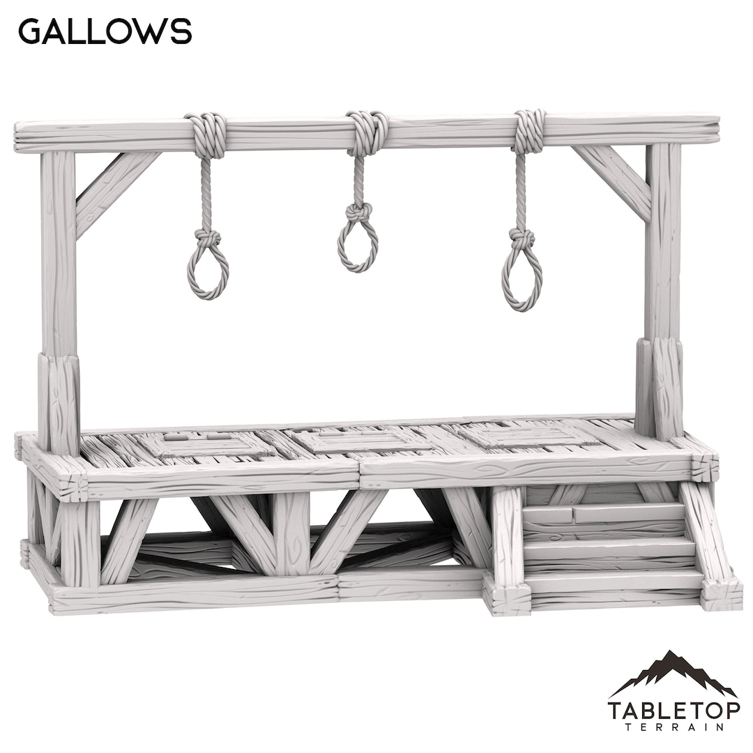 Gallows - Old Wild Western Rush - Wild West Terrain Wargaming RPG ...