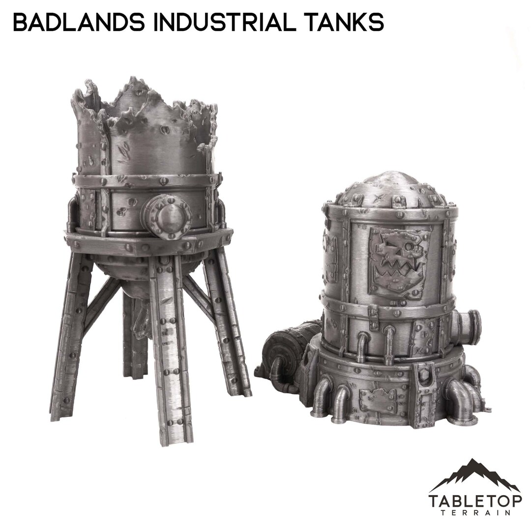 Badlands Industrial Tanks - Tabletop Terrain Ork Badlands Terrain ...