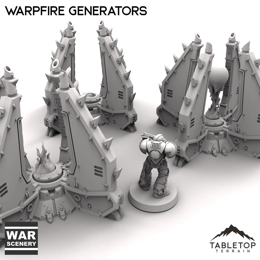 Chaos Warpfire Generators - Tabletop Terrain Demon Chaos Terrain ...