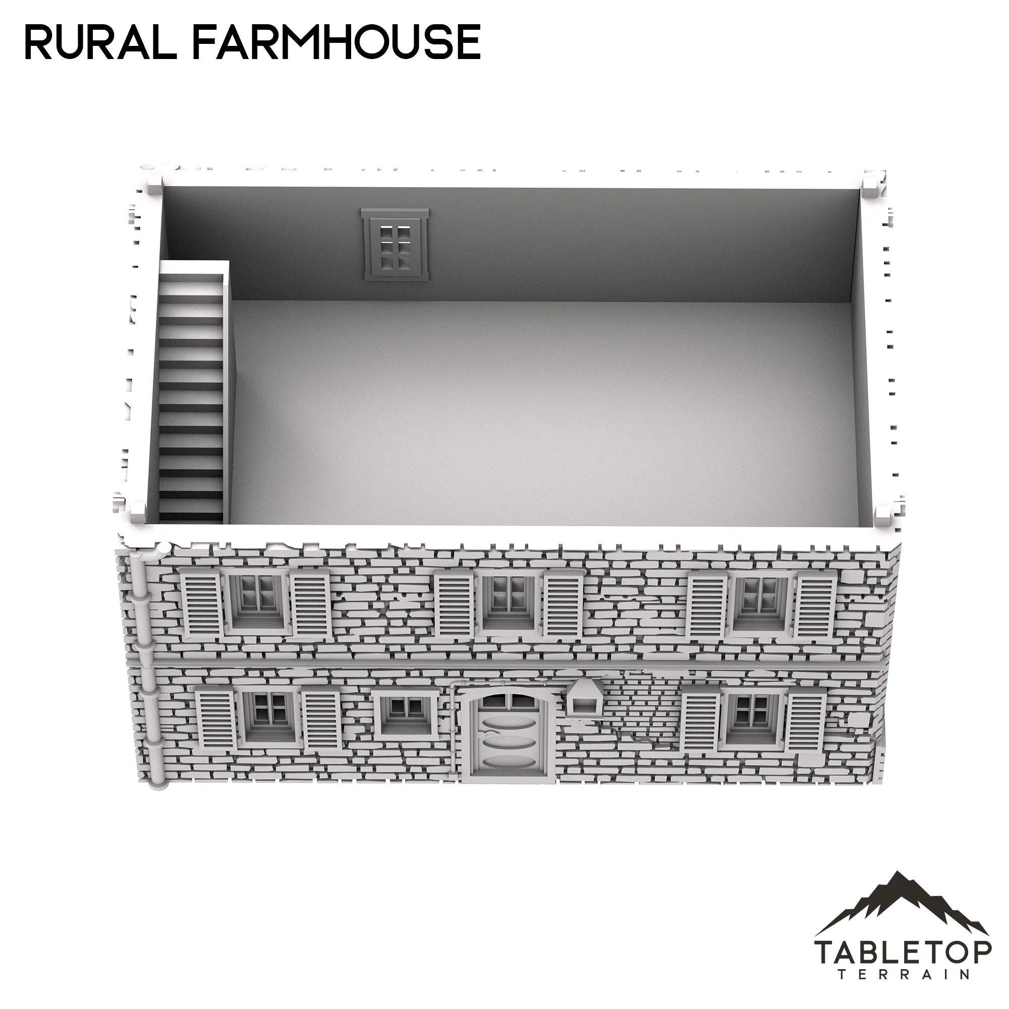 French Rural Farmhouse - WWII Terrain Wargame Tabletop Terrain Terrain ...