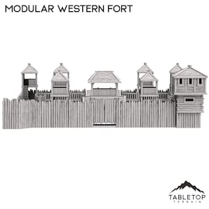 Modular Western Fort - Old Wild Western Rush - Wild West Terrain ...