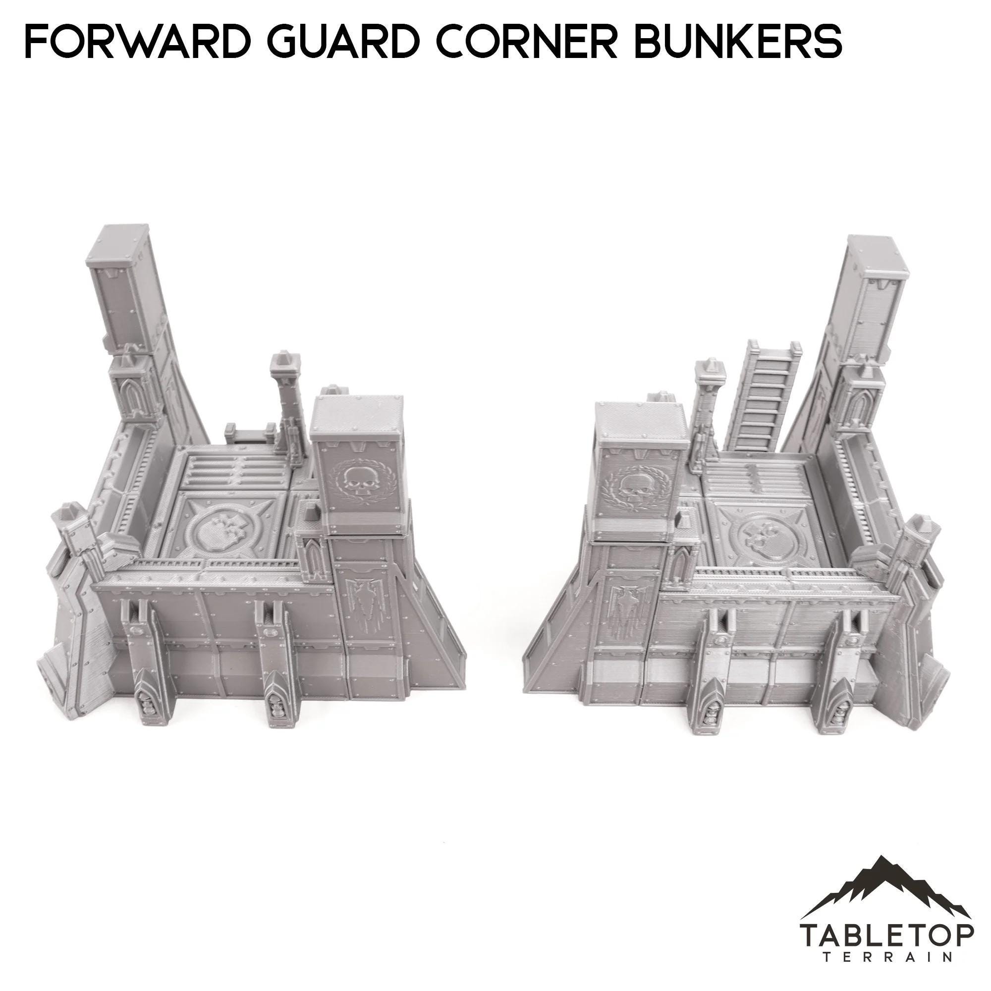 Forward Guard Corner Bunker Pair - Tabletop Terrain Grimdark Gothic ...