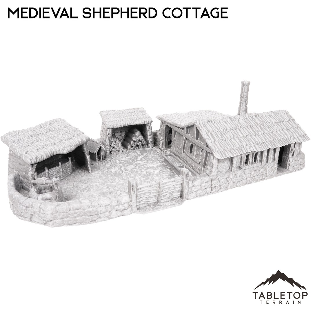 Medieval Shepherd Cottage - DND Aos Pathfinder Conquest Miniatureland ...