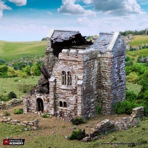Ruined Norman Stone Keep - Country & King - Fantasy Historical Ruins ...