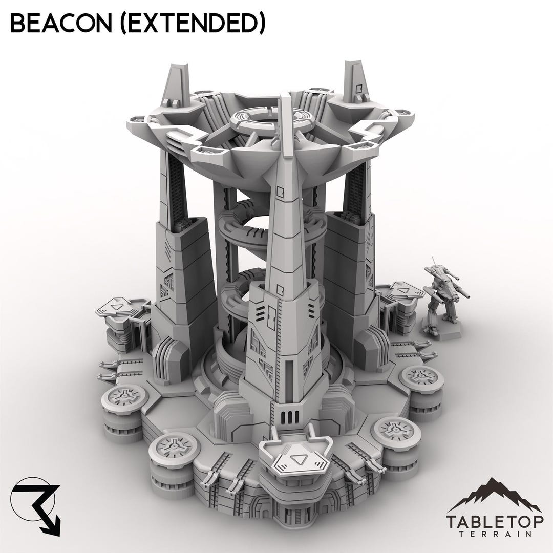 HEXTECH Beacon (extended) - Power Complex - Thunderhead Studio 6mm Compatible With Small Scale ...