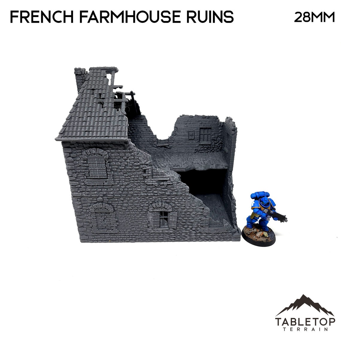 French Farmhouse Ruins WWII Building - Etsy