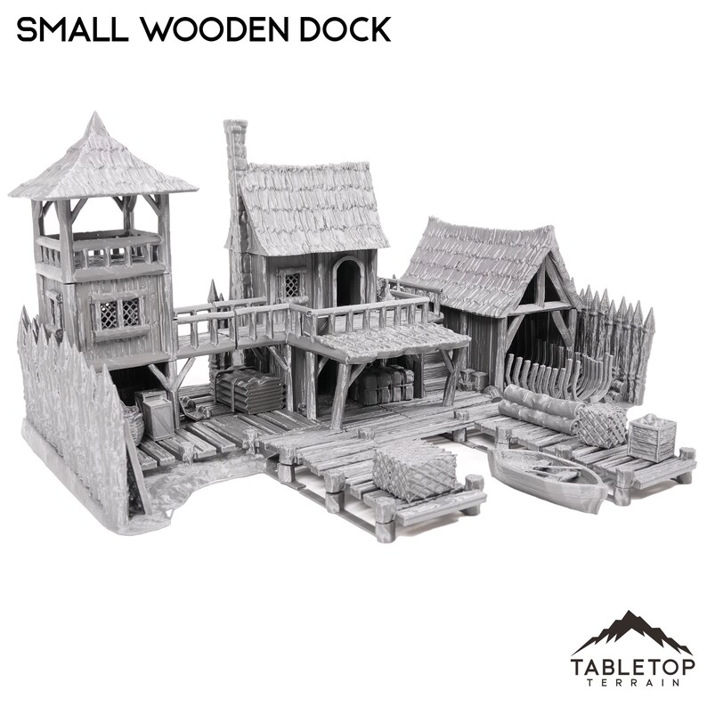 Small Wooden Dock - DND Aos Pathfinder Conquest Miniatureland Tabletop ...