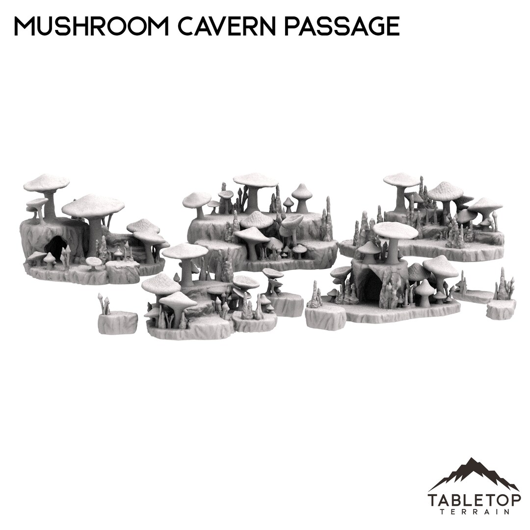 Mushroom Cavern Passage - DND Aos Pathfinder Conquest Miniatureland ...
