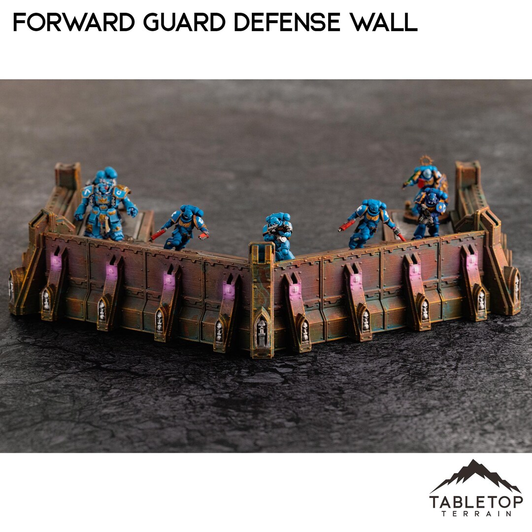 Forward Guard Defense Wall - Tabletop Terrain Grimdark Gothic Miniature ...