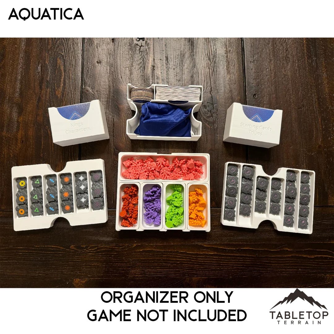 Aquatica + Expansions (coral Reefs) Board Game Insert / Organizer - Etsy