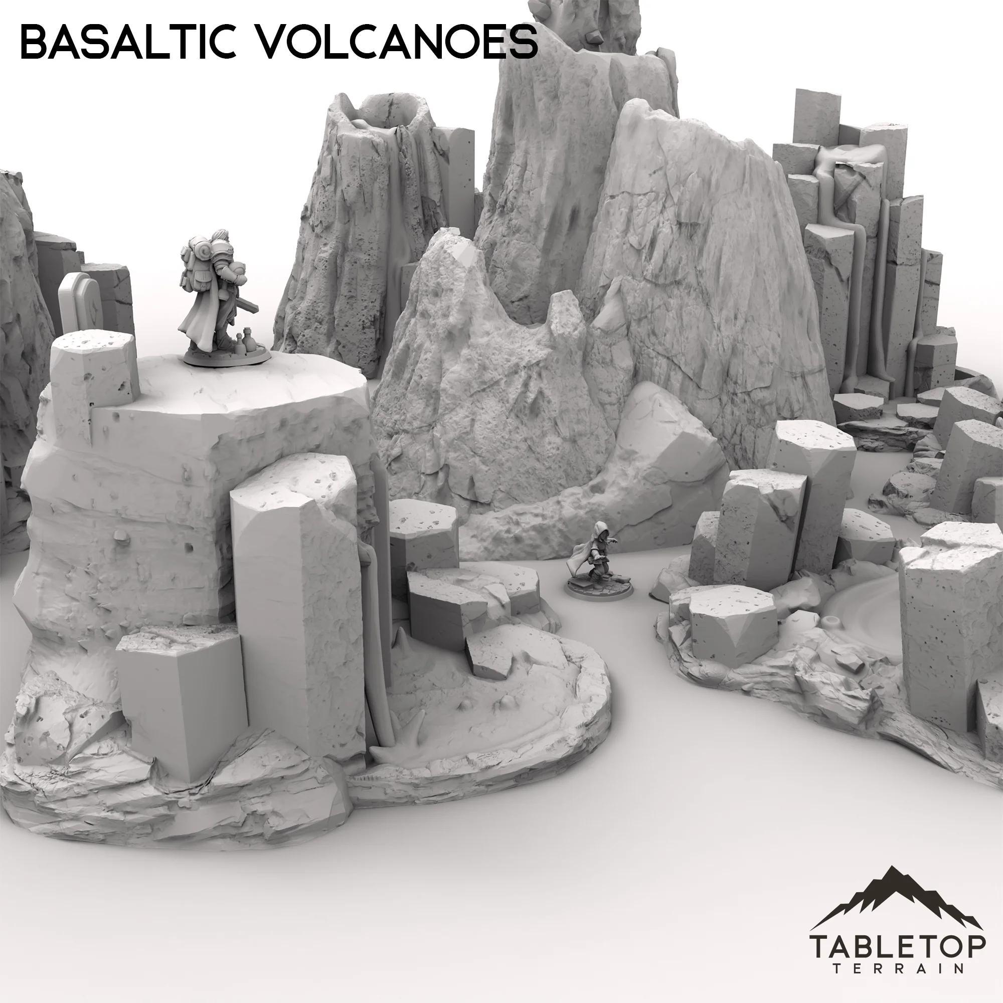 Basaltic Volcanoes - Tabletop Terrain Fantasy DND Miniature Roleplaying ...