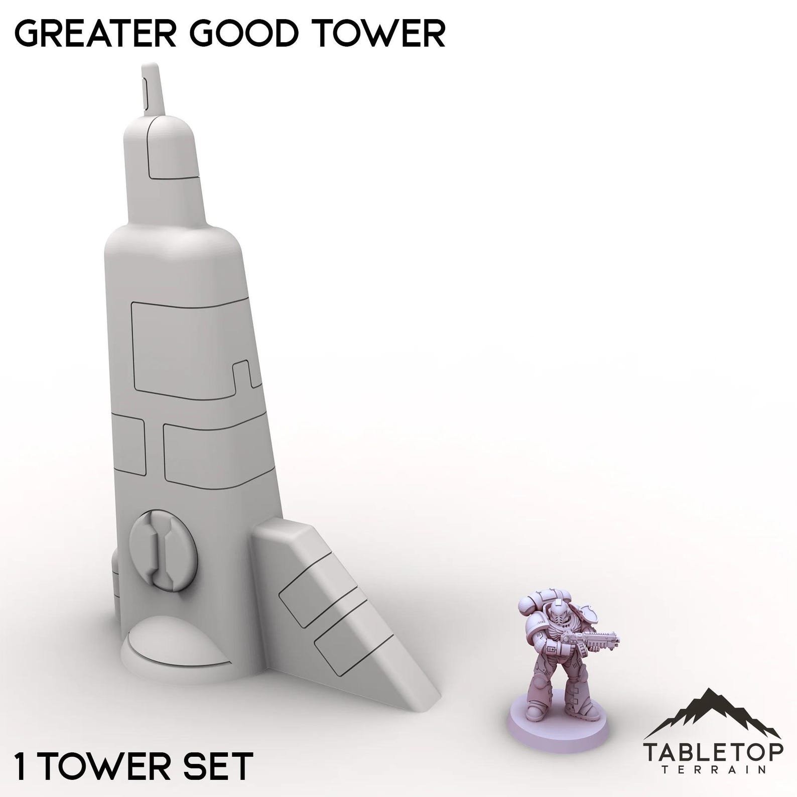 Greater Good Tower - Tabletop Terrain Greater Good Grimdark Miniature ...