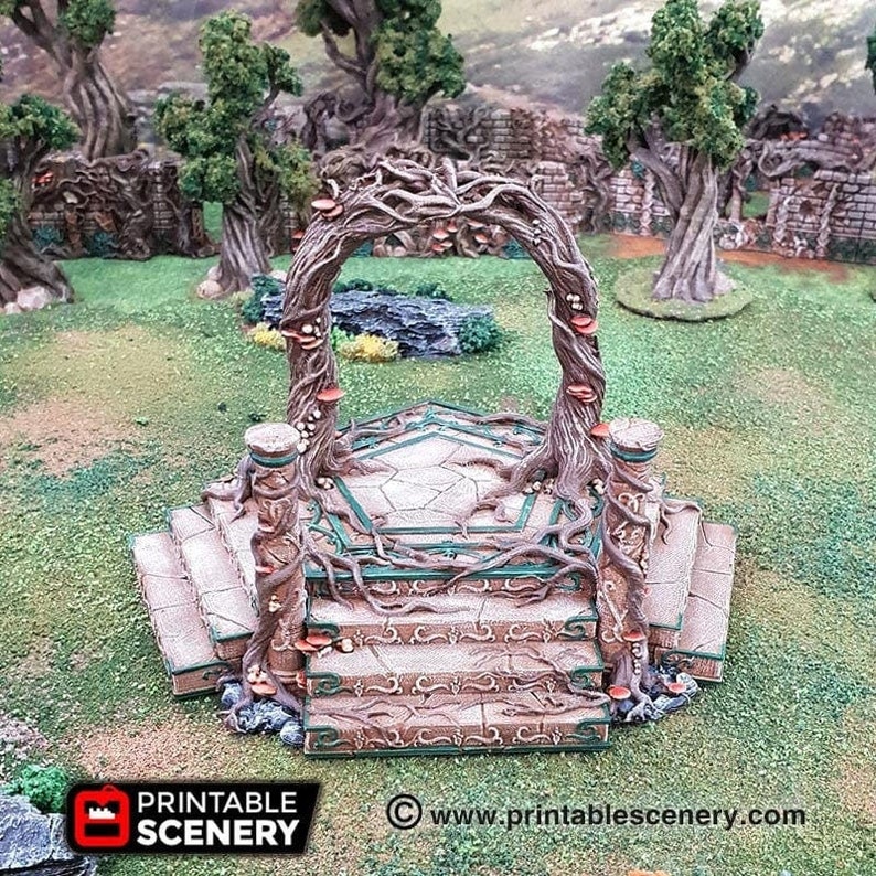 Elven Portal Fantasy Terrain Fantasy Terrain DND Aos - Etsy