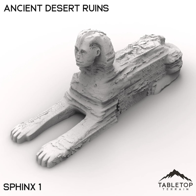 Ancient Desert Ruins - Tabletop Terrain Fantasy DND Miniature ...