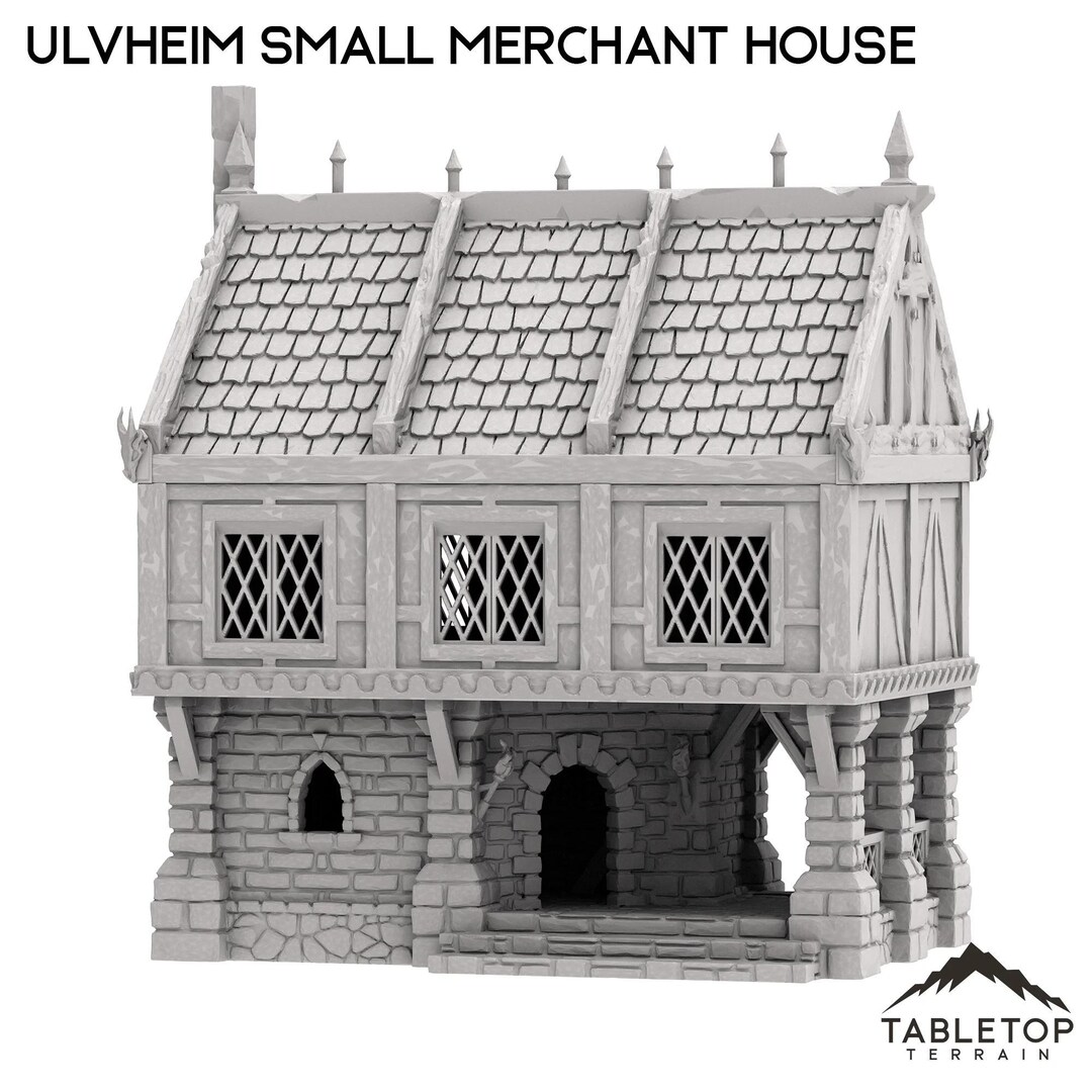 Ulvheim Small Merchant House - Tabletop Terrain Fantasy DND Miniature ...