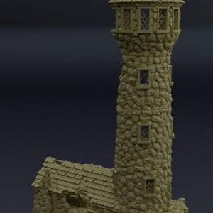 Ruined Lighthouse - DND Aos Pathfinder Conquest Miniatureland Tabletop ...