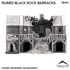 Ruined Black Rock Barracks - Country & King - Fantasy Historical Ruins ...