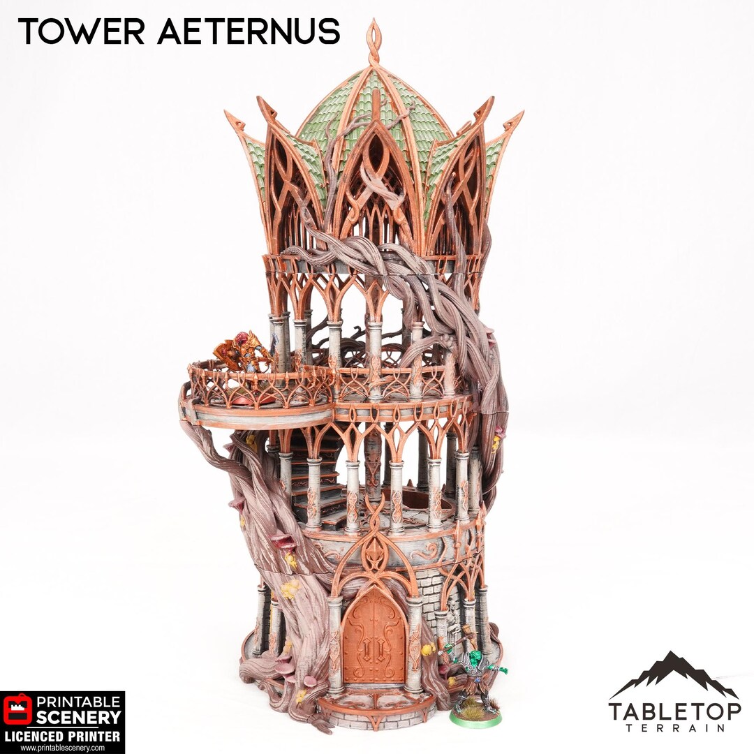 Tower Aeternus - Elven Building - Fantasy Terrain DND Aos Conquest ...