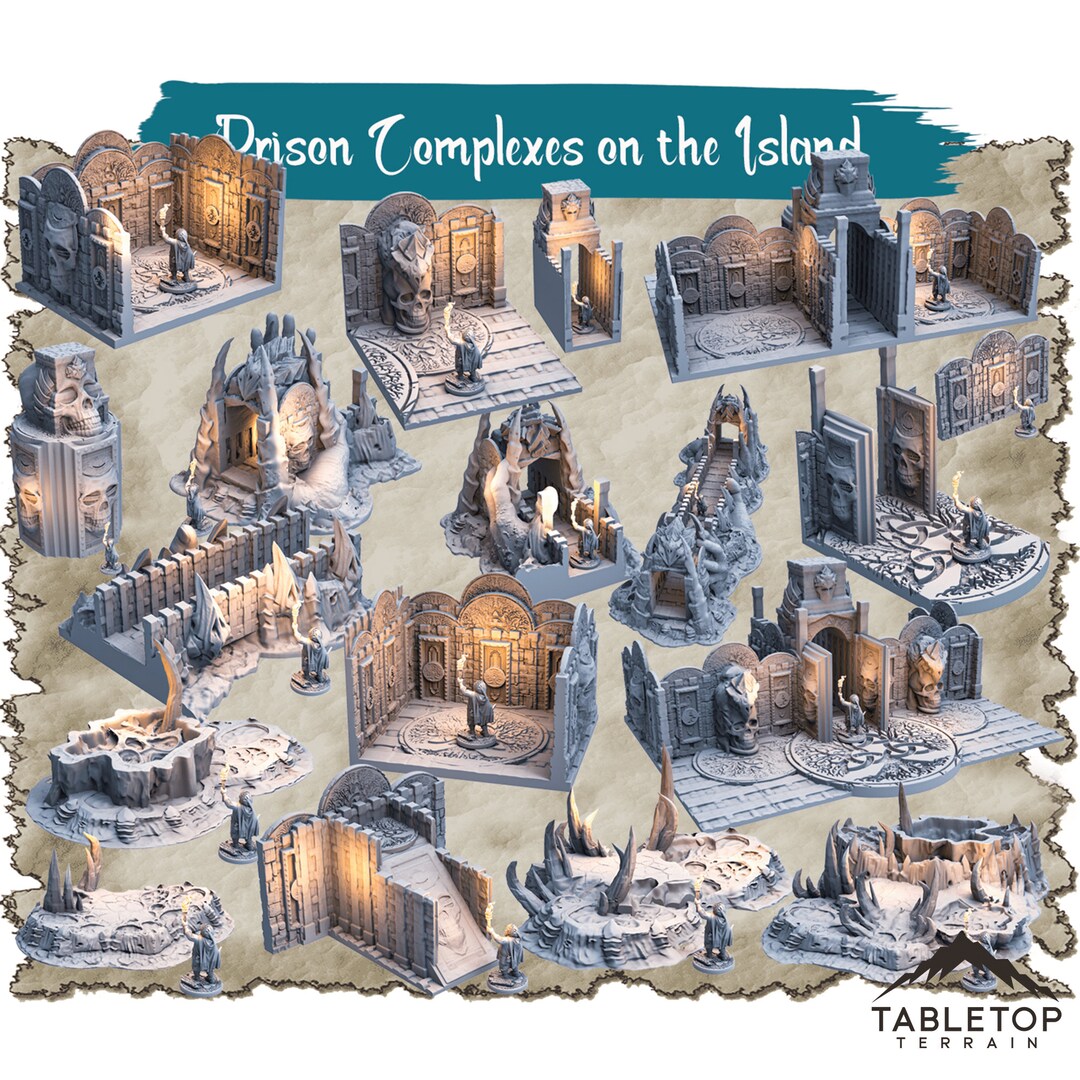 Prison Complexes on the Island - Thematic Dungeon Terrain - DND Aos ...