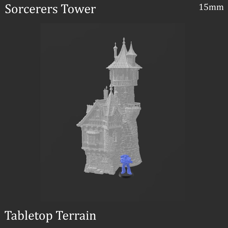 Sorcerer's Tower Fantasy Tower Fantasy Terrain DND Aos - Etsy
