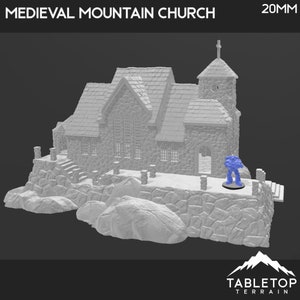 Medieval Mountain Church - DND Aos Pathfinder Conquest Miniatureland ...