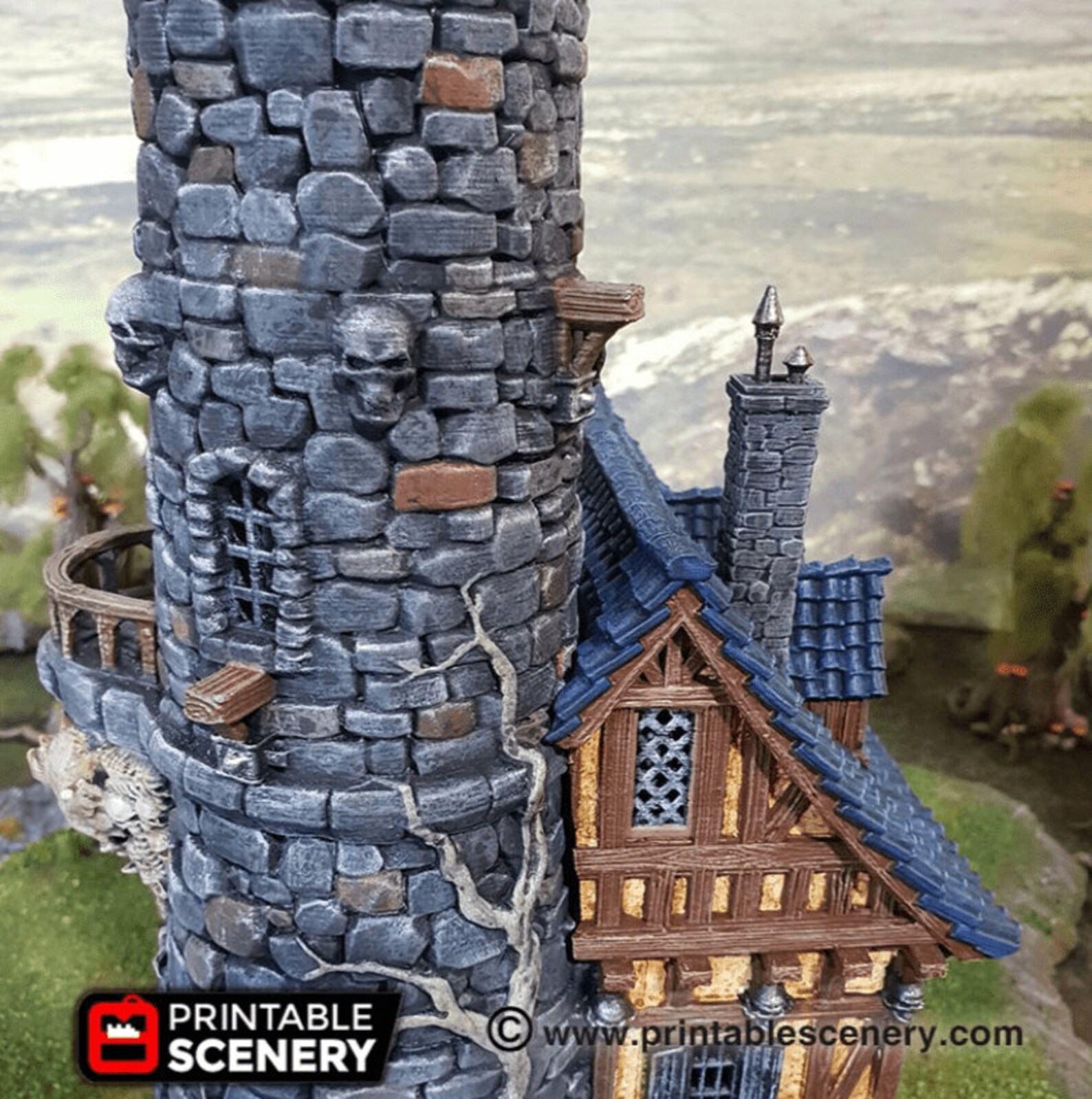 Evil Sorcerer's Tower Fantasy Tower Fantasy Terrain - Etsy