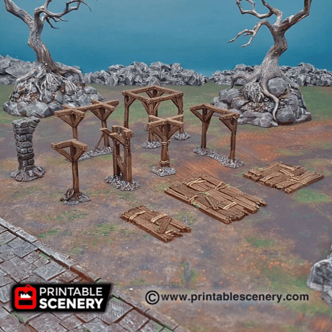 Scaffolding and Support Columns - Scatter Terrain - Shadowfey Fantasy ...