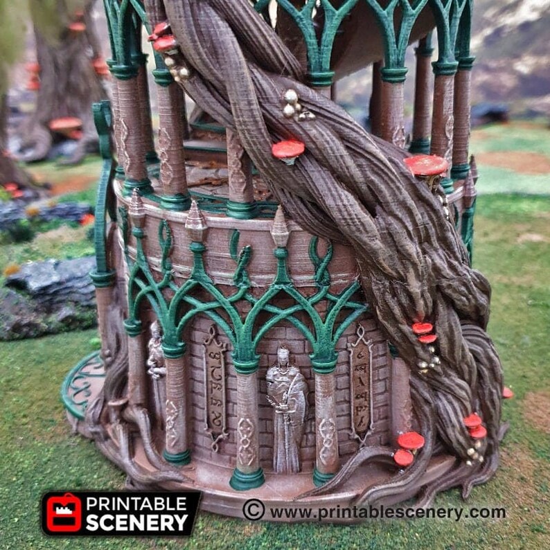 Tower Aeternus Elven Building Fantasy Terrain DND Aos - Etsy