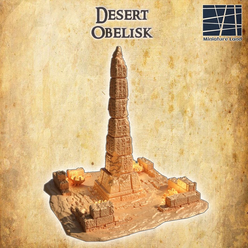 Desert Obelisk - DND Aos Pathfinder Conquest Miniatureland Tabletop ...