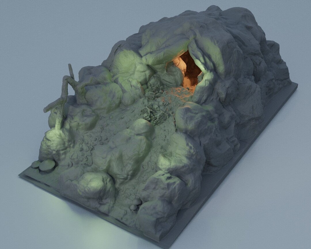 Troll Cave DND Aos Pathfinder Conquest Miniatureland - Etsy