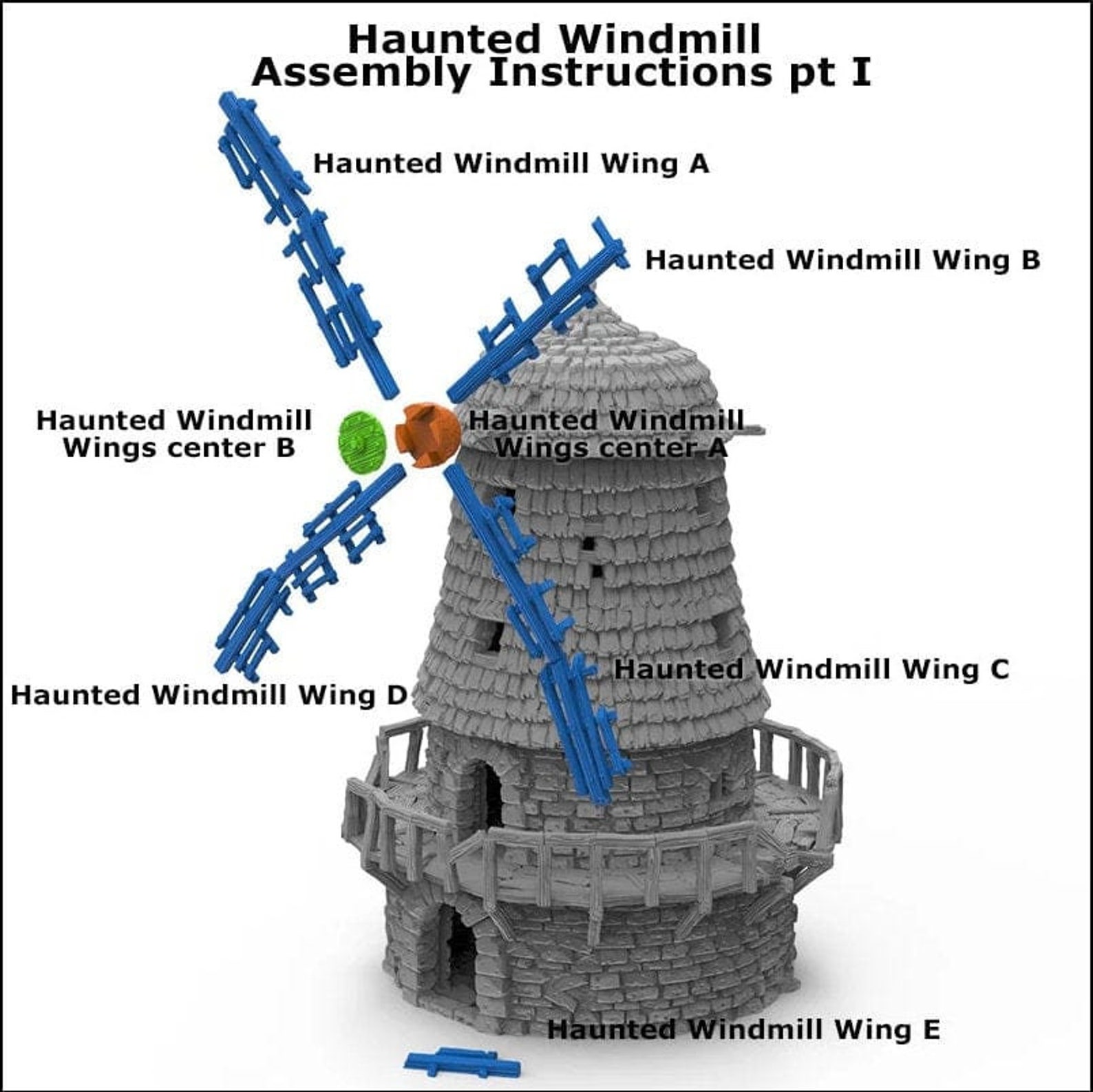 Haunted Windmill - Fantasy Building - Shadowfey Fantasy Terrain DND Aos ...