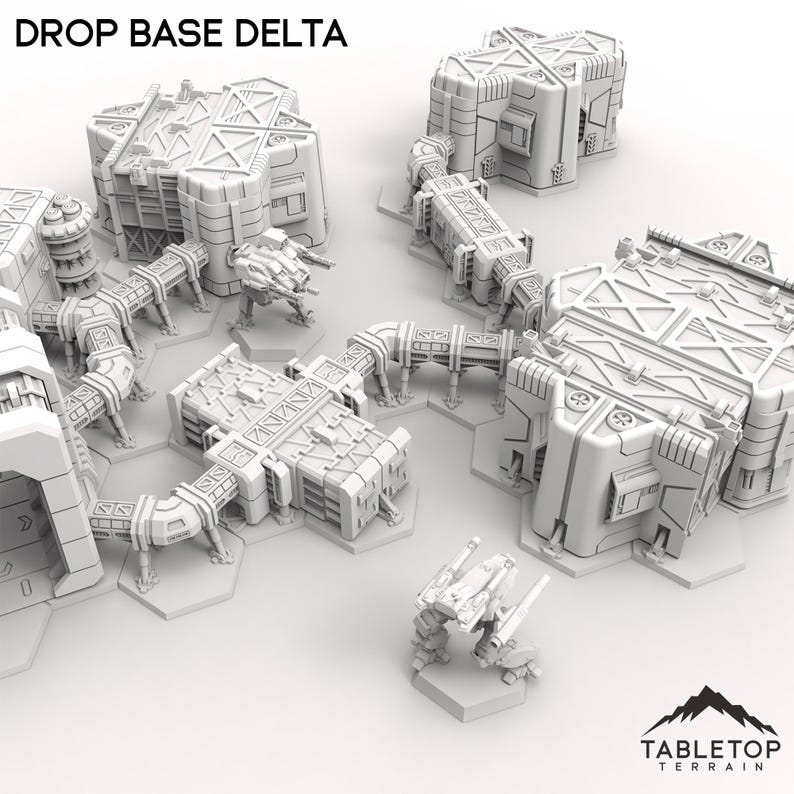 HEXTECH Drop Base Delta - 6mm - Thunderhead Studio 6mm Compatible With ...