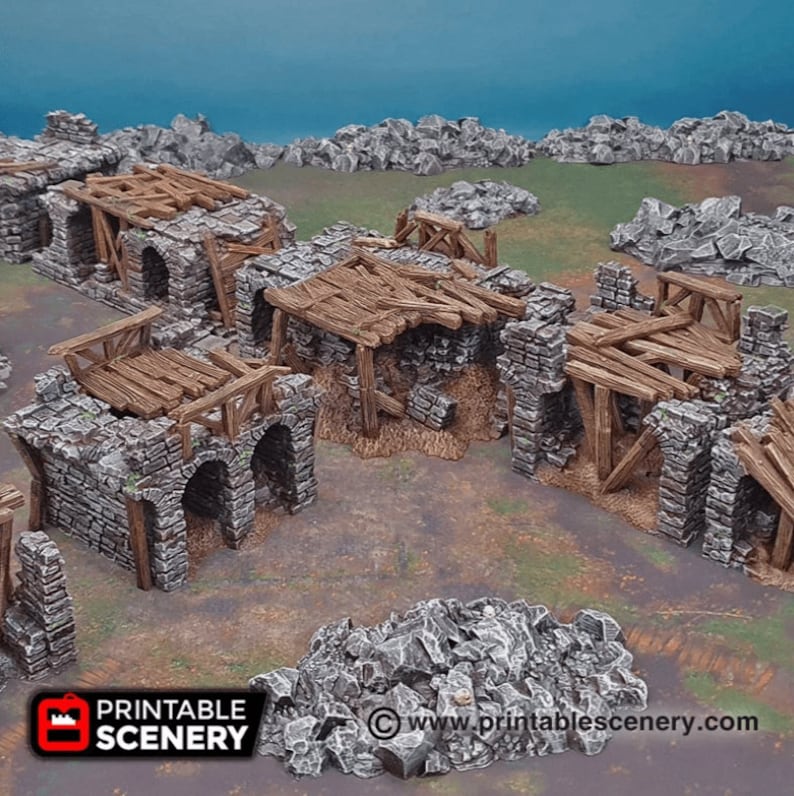 Ruined Bridge Spans - Fantasy Ruins - Shadowfey Fantasy Terrain DND Aos ...