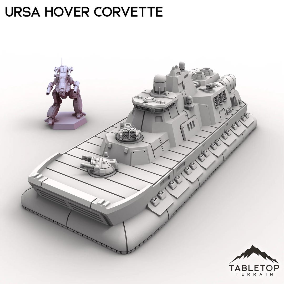 Ursa Hover Corvette - Hardware Studios 6mm Compatible With Small Scale ...