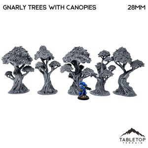 Gnarly Trees With Canopies -scatter Terrain Clorehaven Fantasy Terrain ...