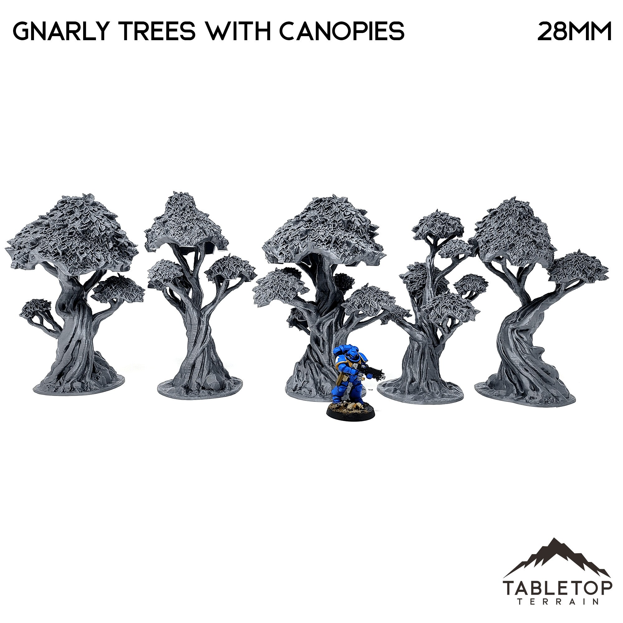 Gnarly Trees With Canopies -scatter Terrain Clorehaven Fantasy Terrain ...