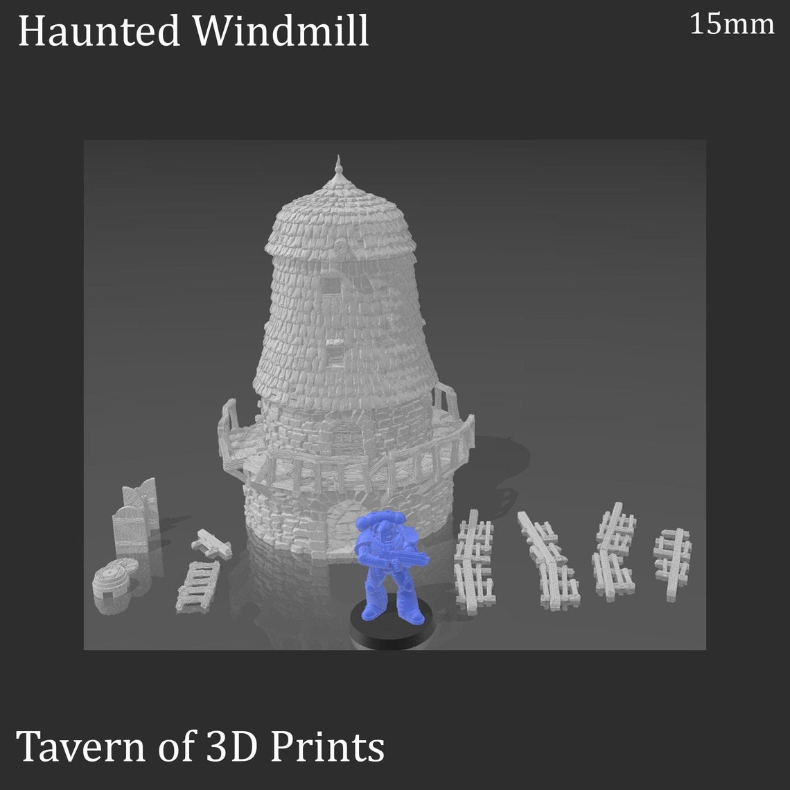 Haunted Windmill - Fantasy Building - Shadowfey Fantasy Terrain DND Aos ...