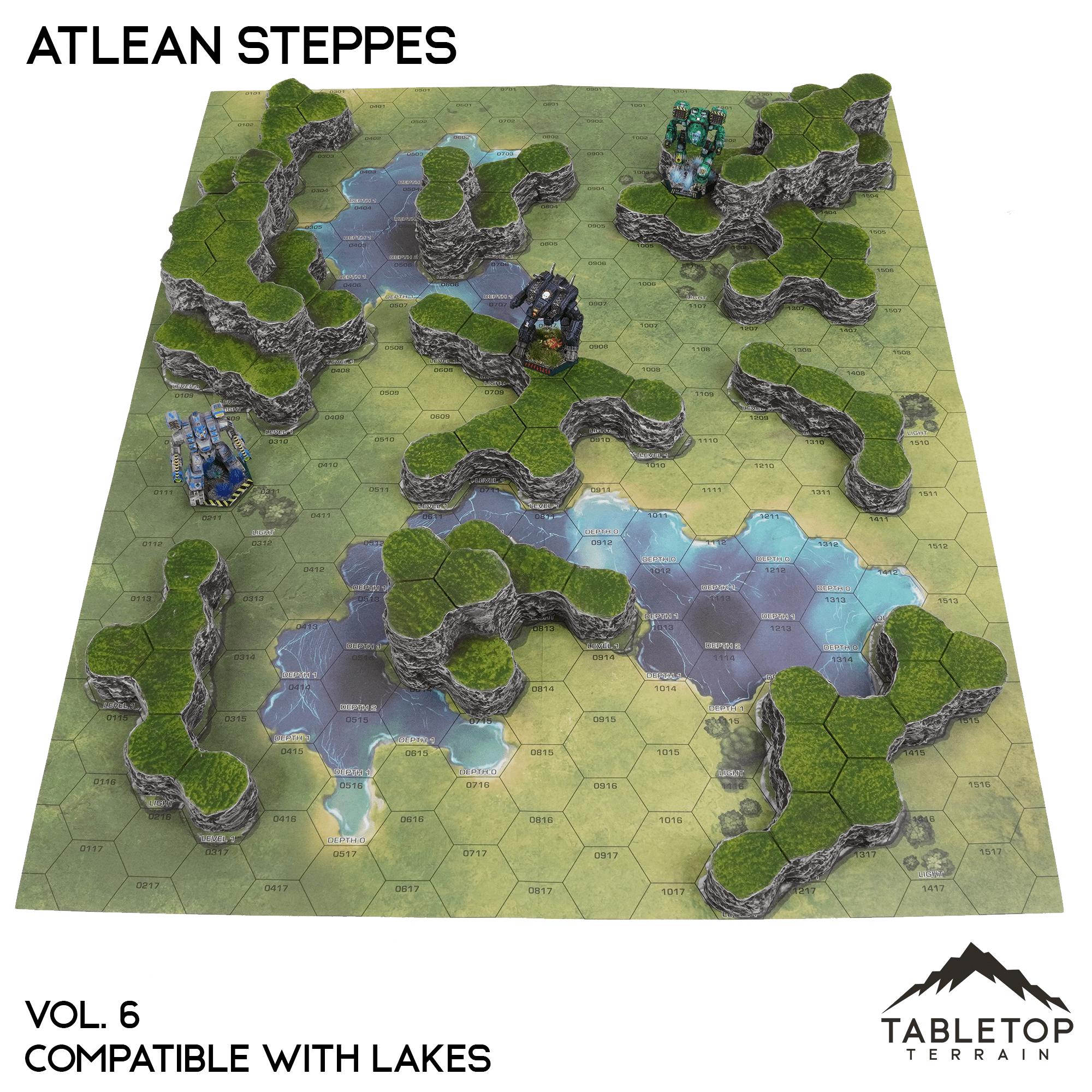 HEXTECH Atlean Steppes Map Hill Sets - 6mm - Thunderhead Studio 6mm ...
