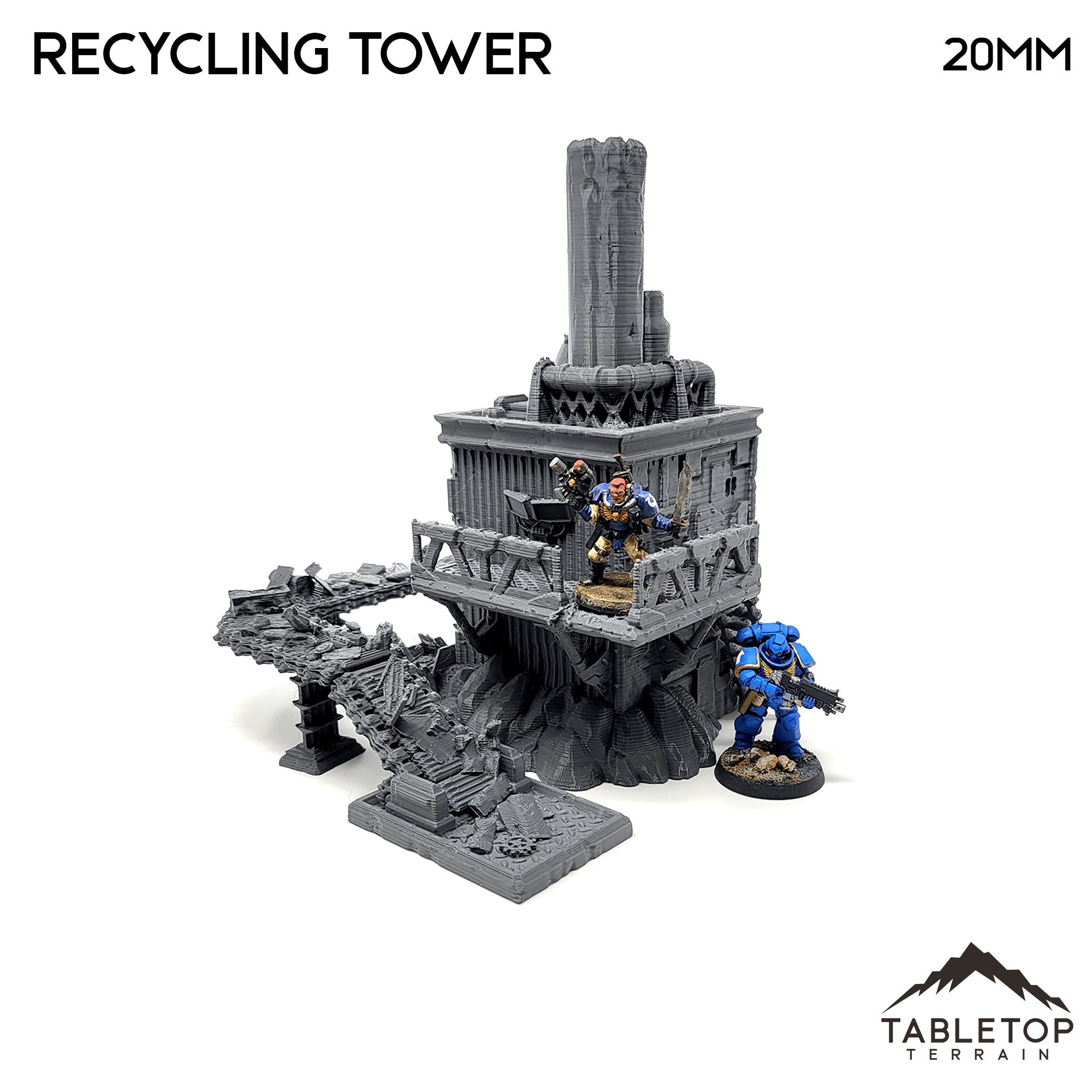 Recycling Tower Apocalyptic Building - Etsy