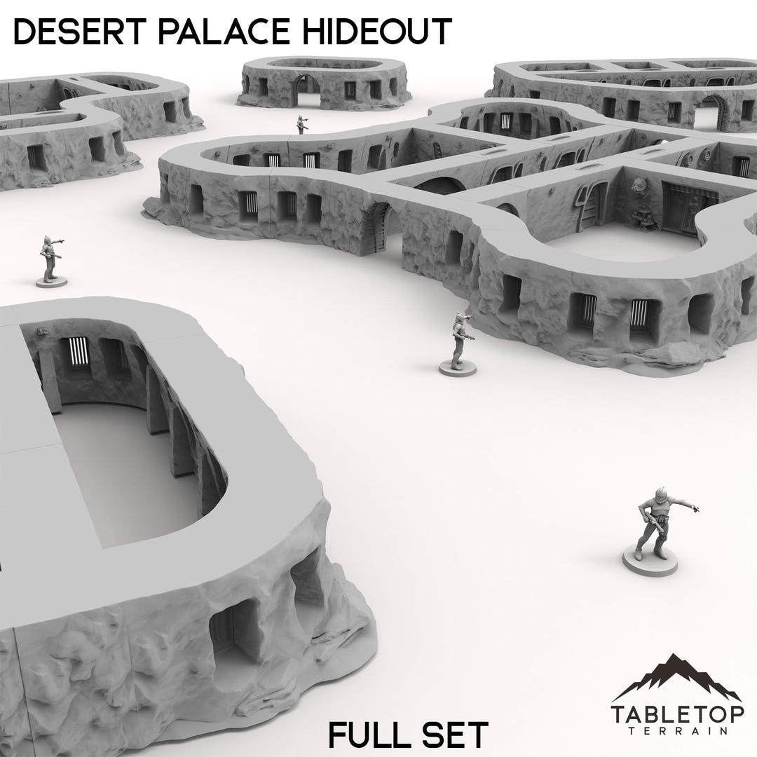 Desert Palace Hideout - Tabletop Terrain Outer Rim Compatible With Star ...